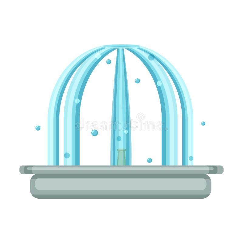 Fountain Vector Icon.Cartoon Vector Icon Isolated on White Background ...