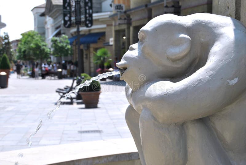Fountain stock image. Image of monkey, italy, summer - 42492629