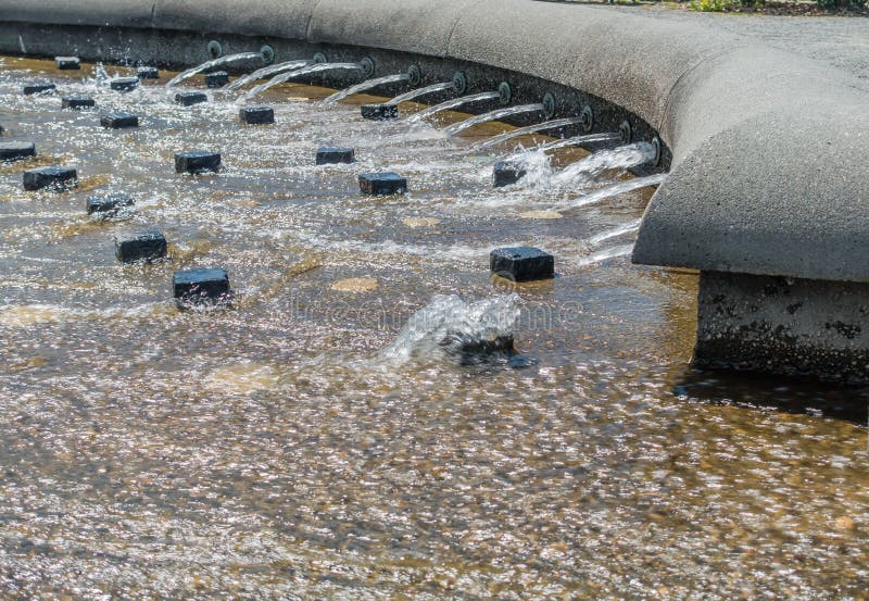 Fountain Walls stock image. Image of streams, fountain - 74732307