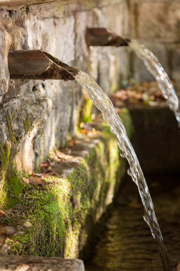 Source of spring water stock image. Image of irrigate - 43892745