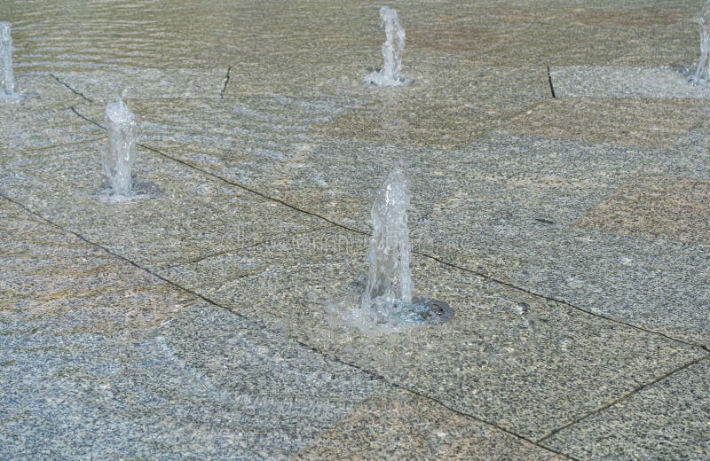 Fountain Water Texture Background, Falling Fresh Fountain Jets ...