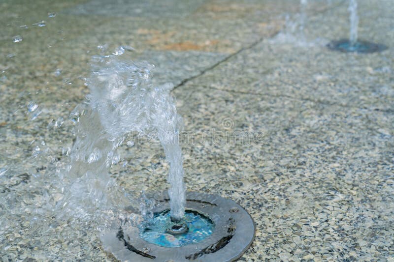 Fountain Water Texture Background, Falling Fresh Fountain Jets ...