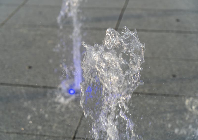 Fountain Water Texture Background, Falling Fresh Fountain Jets ...
