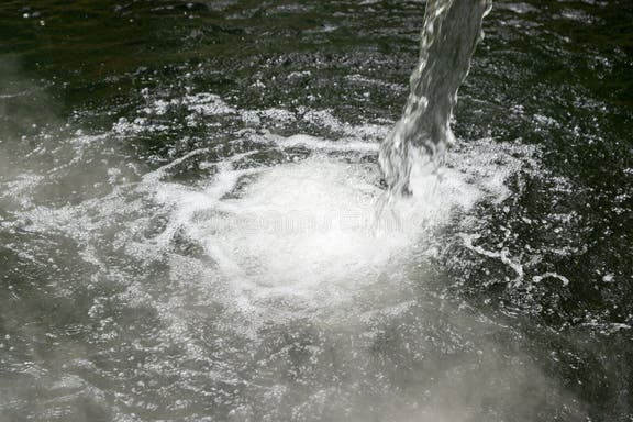 Fountain Waterfall with Clear Stock Photo - Image of drip, aqua: 254809542