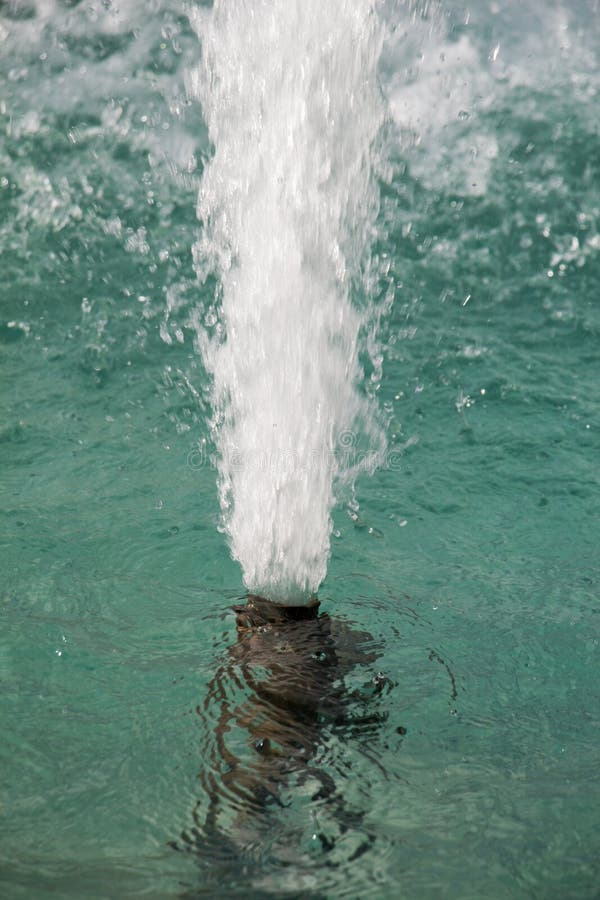 The Fountains Gushing Sparkling Water in a Poo Stock Photo - Image of ...