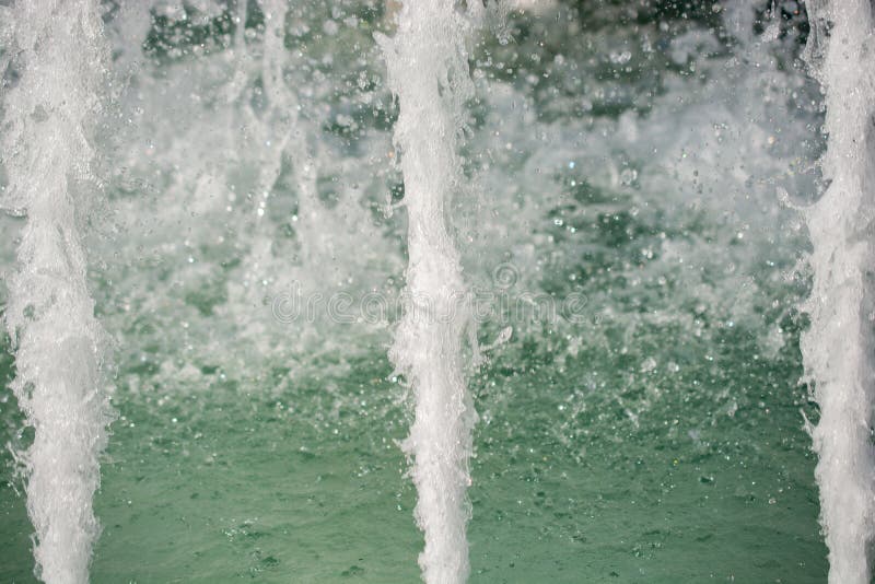 The Fountains Gushing Sparkling Water in a Poo Stock Photo - Image of ...