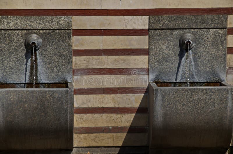 Fountains with Sofia Mineral Water, Part of the Central Mineral Bath ...