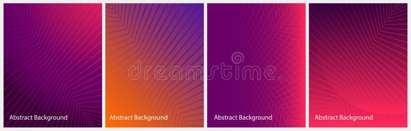 Four Abstract backgrounds stock vector. Illustration of line - 118567991