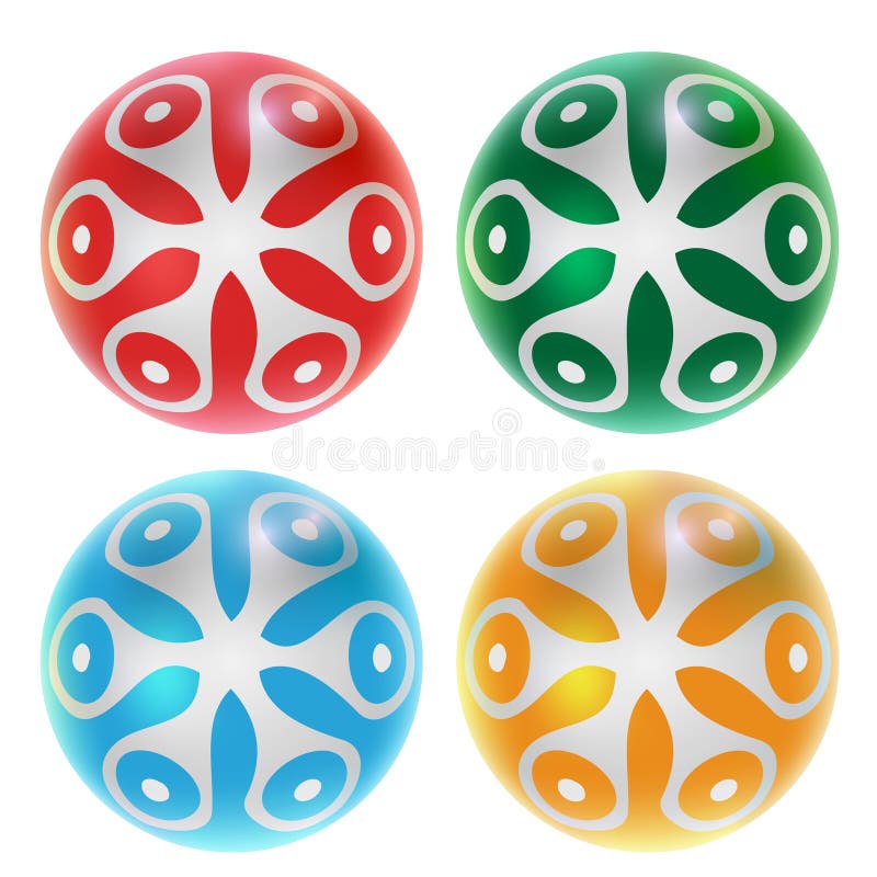 Four abstract ball stock vector. Illustration of design - 33549468