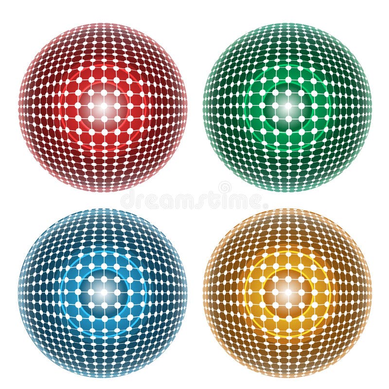 Four abstract ball stock vector. Illustration of sign - 34253757