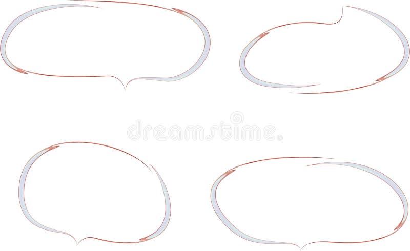 Light Gray Color Doodle Abstract Dialogue Clouds Stock Illustration ...