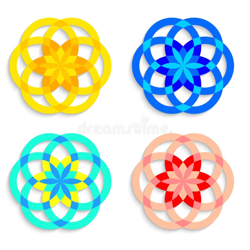 Four abstract object stock vector. Illustration of ball - 33793348