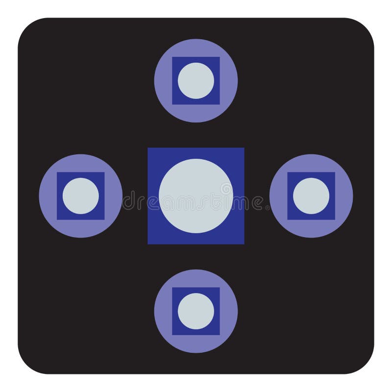 Four Abstract Objects, Icon Stock Vector - Illustration of icon ...