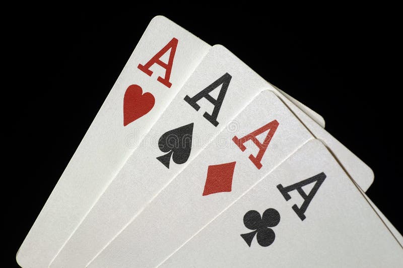 Four Aces stock image. Image of king, jack, hand, strategy - 161165