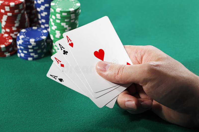 Four Aces stock photo. Image of suites, holding, playing - 16198702