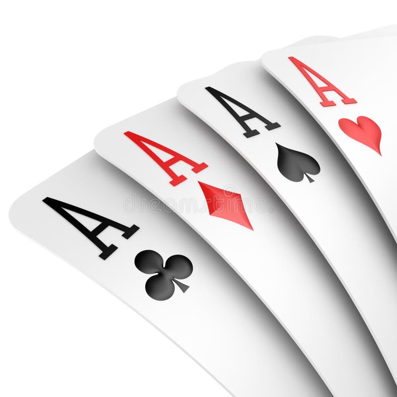 Four aces stock illustration. Illustration of diamonds - 17073255