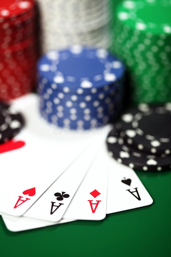 Four aces stock image. Image of green, gamble, diamonds - 17915109