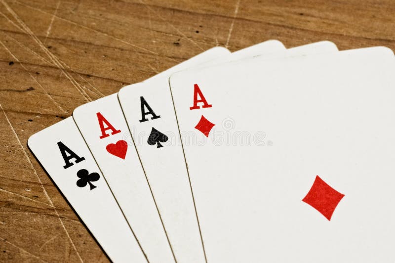 Four aces stock image. Image of four, aces, paper, chance - 6494853