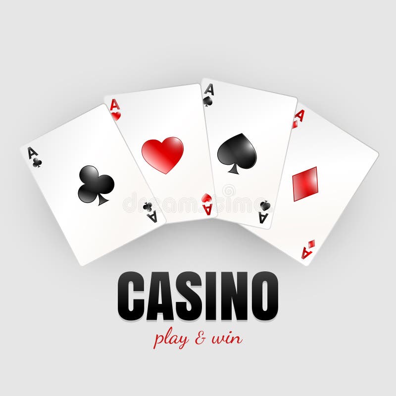 Four aces stock vector. Illustration of playing, black - 39927165