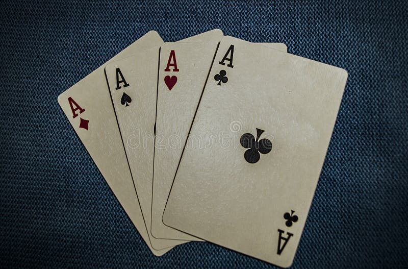 Four aces stock image. Image of table, strategy, stack - 57181385