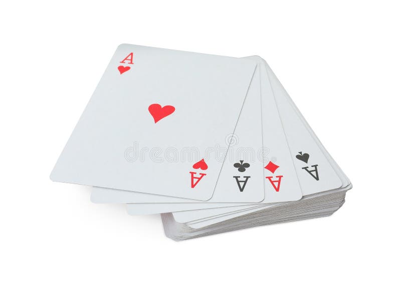 Fan of Playing Cards on Green Table, Top View. Space for Text Stock ...