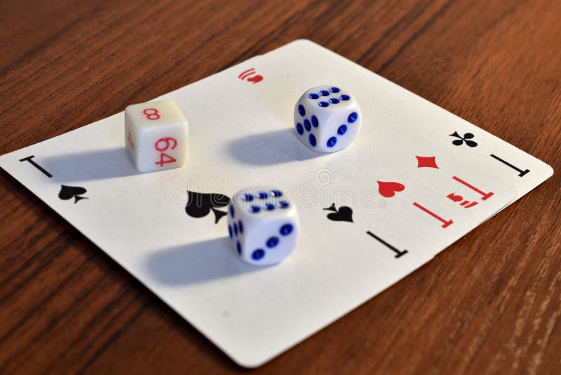 Four Aces and Playing Cards on the Table. Stock Image - Image of risk ...