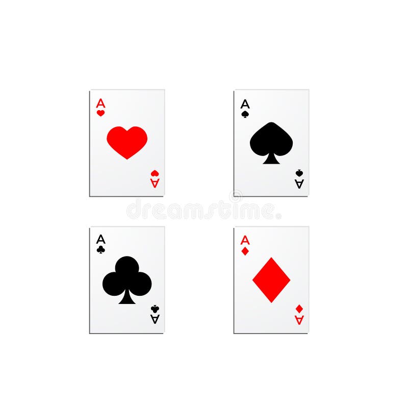 Four Aces Vector Illustration Stock Vector - Illustration of card ...