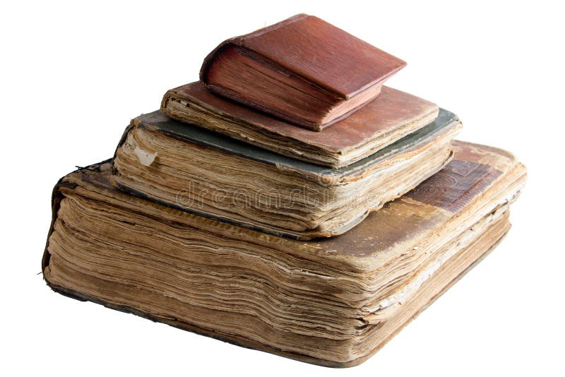 Seventeenth Century Antique Book Isolated on White Stock Image - Image ...