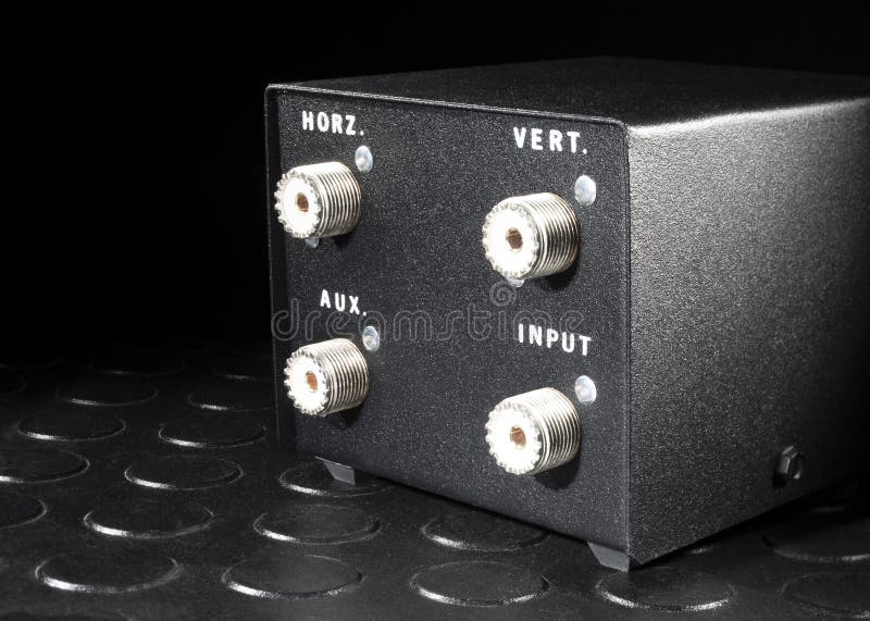 Four so-239 Antenna Connections on an Antenna Selector Stock Photo ...