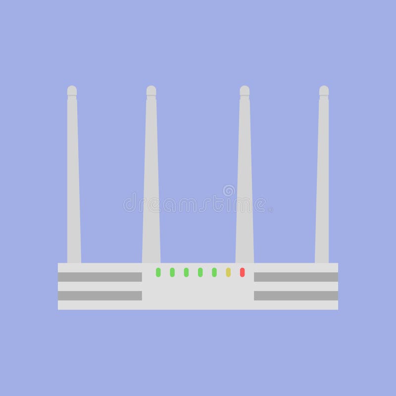 Antenna Router Cartoon Vector Illustration Stock Illustration ...