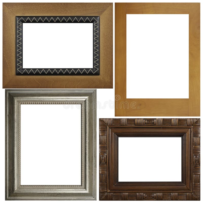 Four Antique Picture Frames Stock Image - Image of interior, exhibition ...
