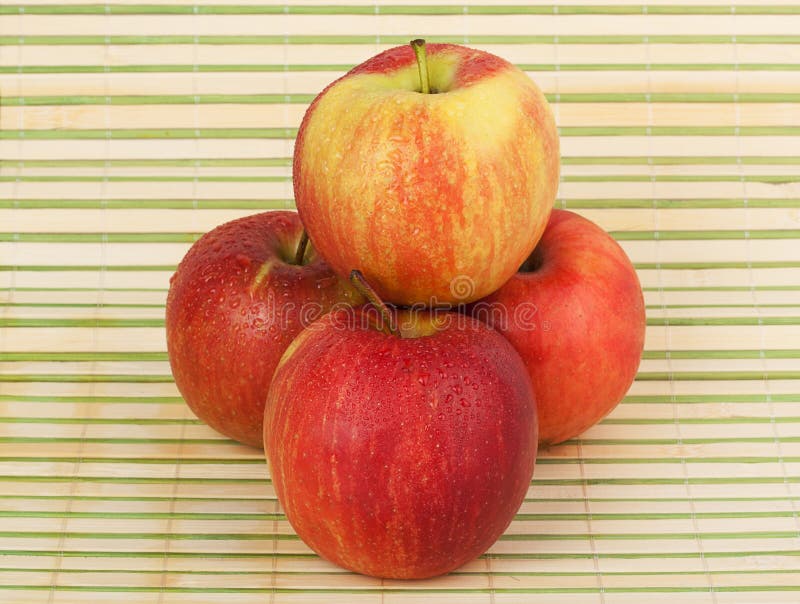 Four apples stock photo. Image of perfect, food, nature - 42258994