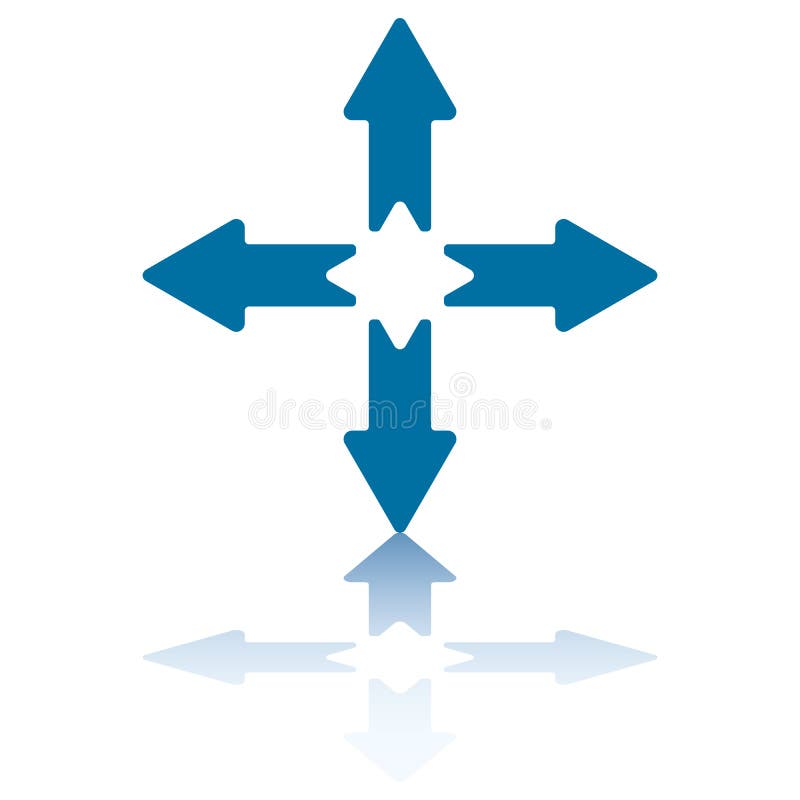 Four Arrows stock vector. Illustration of connection, information - 6164286
