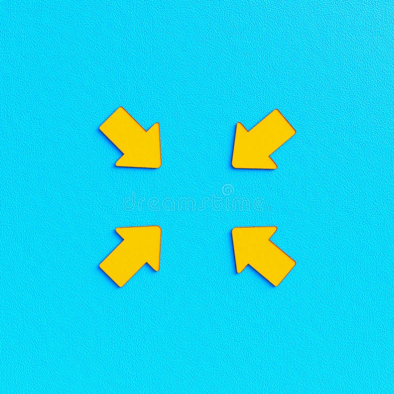 Four Arrows Pointing on the Word Results Stock Illustration ...