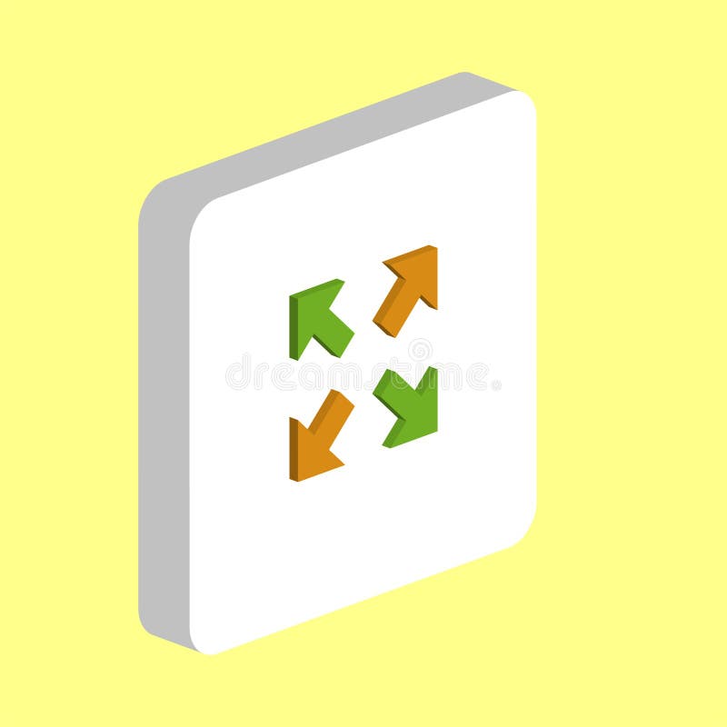 Four Arrows Computer Symbol Stock Illustration - Illustration of ...