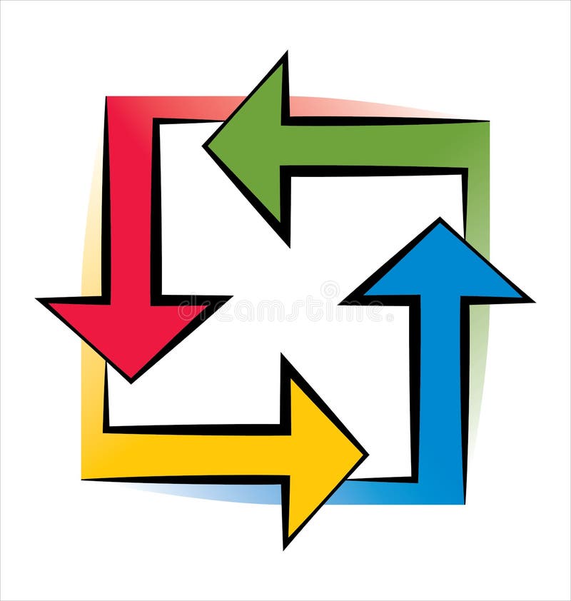 Four Arrows Point Out from the Center. Olive Green Expand Arrows Icon ...