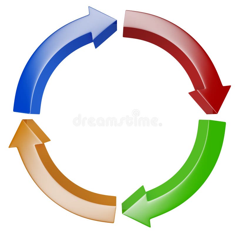 Four_arrows_top stock illustration. Illustration of logicality - 10284239