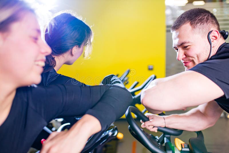 Four Authentic Positive People with Group Program Instructor Age ...