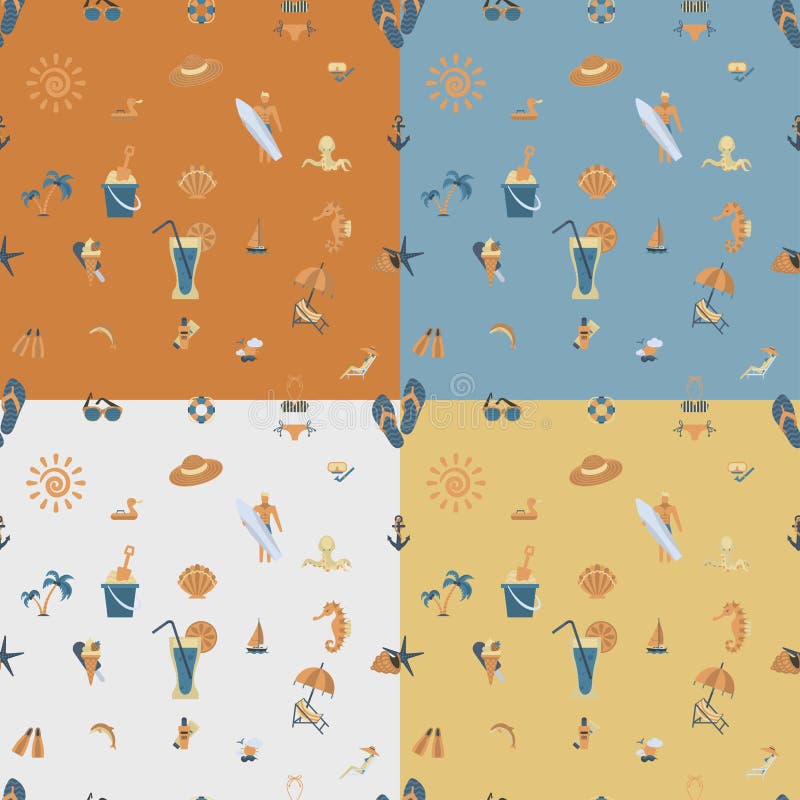 Four Background in Different Colors Stock Vector - Illustration of ...