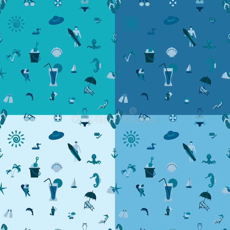 Four Background in Different Colors Stock Vector - Illustration of ...