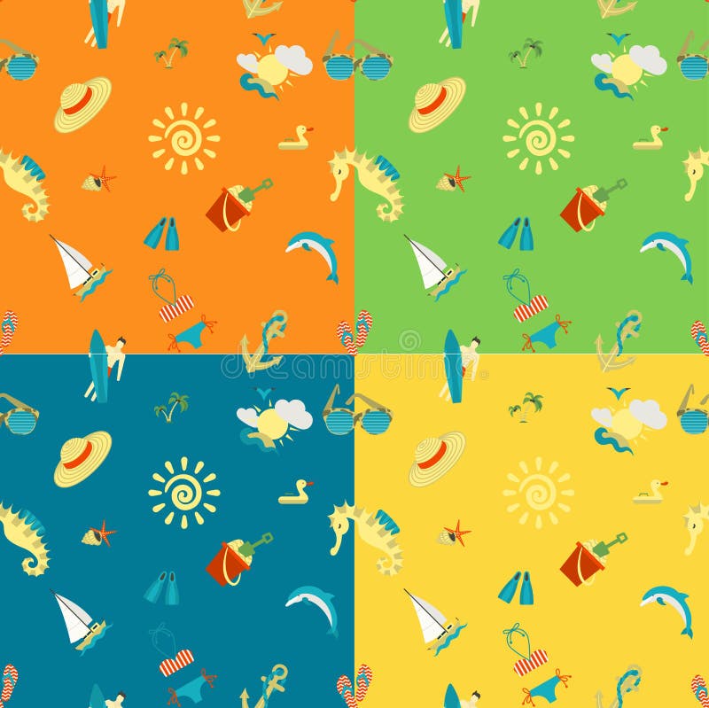 Four Background in Different Colors Stock Vector - Illustration of icon ...