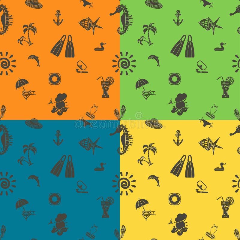 Four Background in Different Colors Stock Vector - Illustration of ...