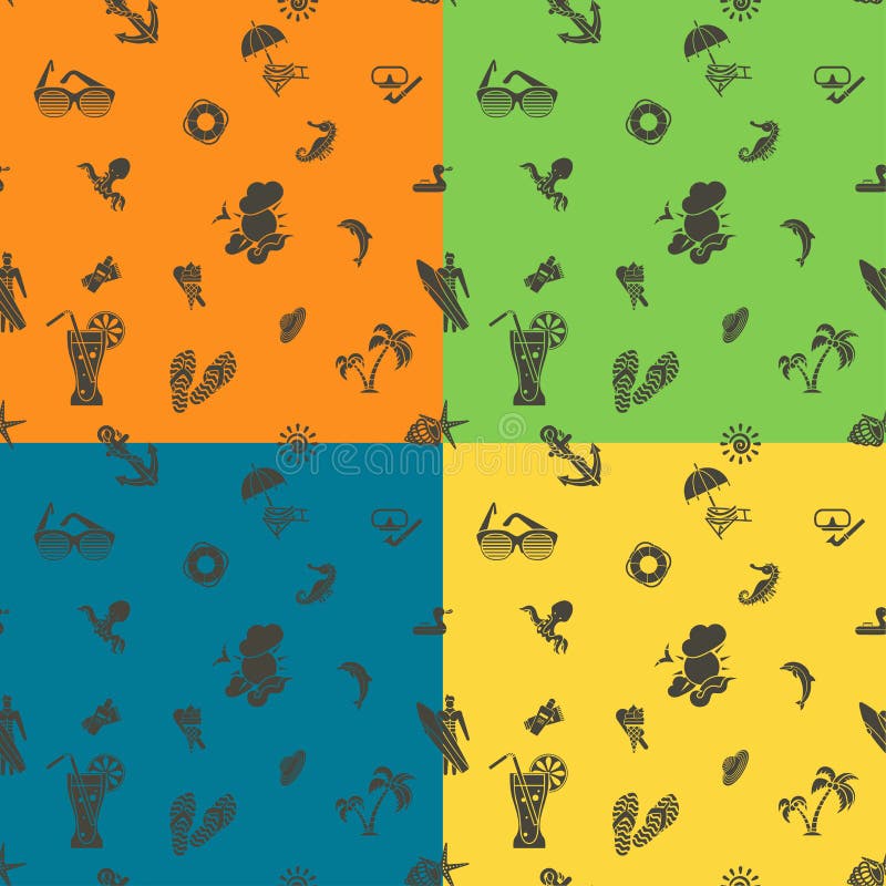 Four Background in Different Colors Stock Vector - Illustration of ...