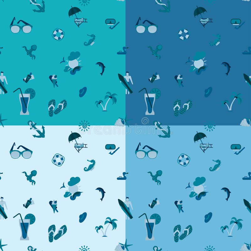 Four Background in Different Colors Stock Vector - Illustration of ...