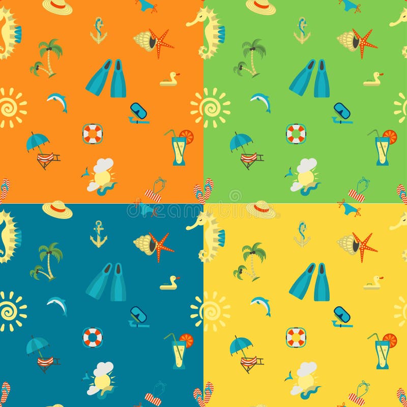 Four Background in Different Colors Stock Vector - Illustration of ...