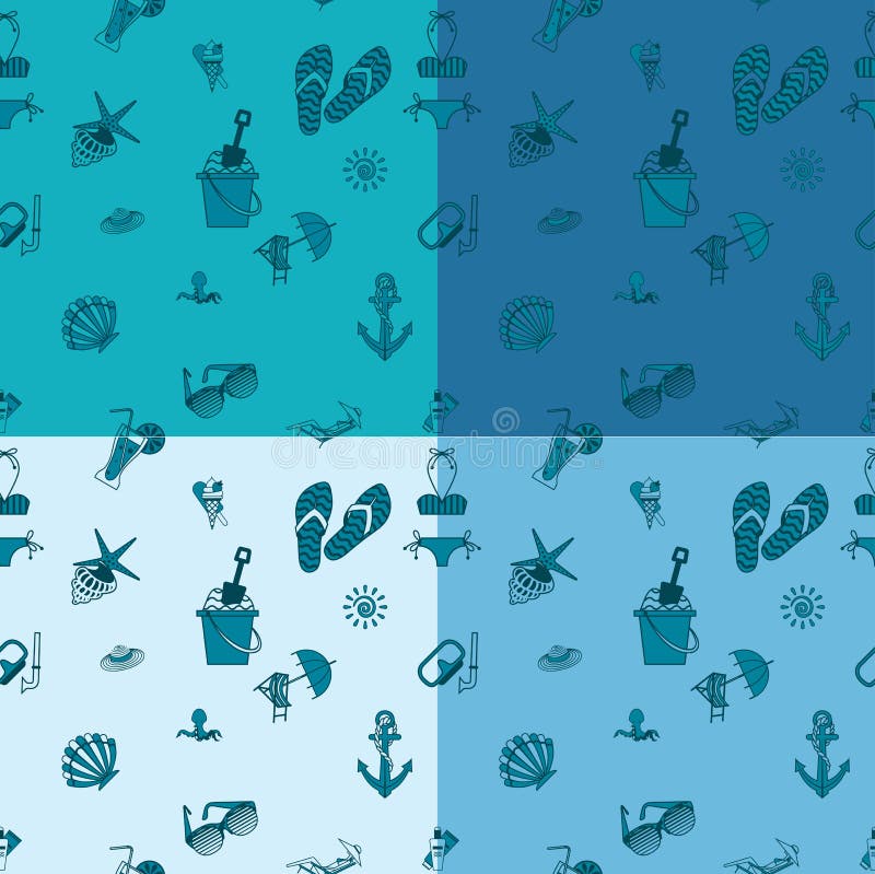 Four Background in Different Colors Stock Vector - Illustration of ...