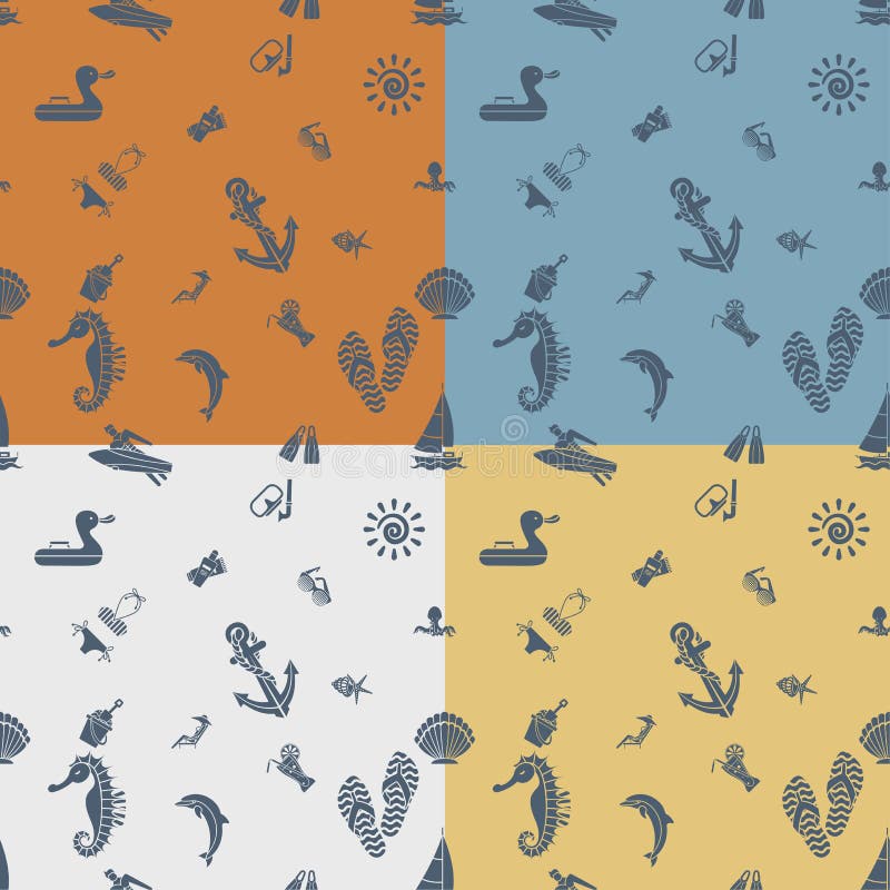 Four Background in Different Colors Stock Vector - Illustration of ...