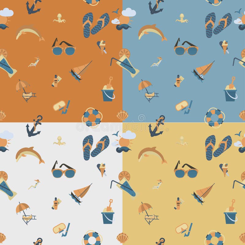 Four Background in Different Colors Stock Vector - Illustration of ...