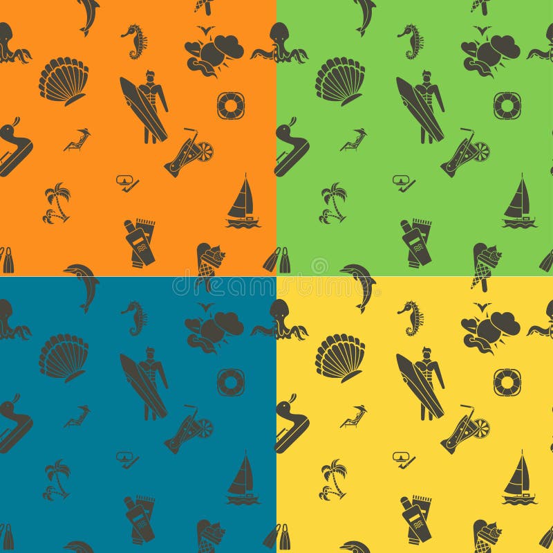 Four Background in Different Colors Stock Vector - Illustration of ...