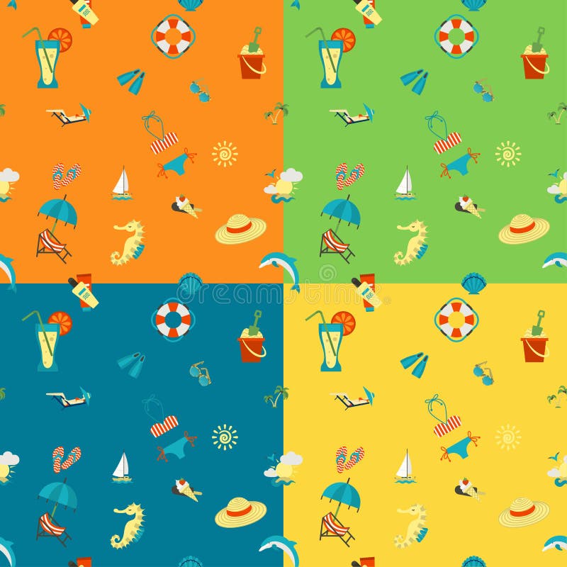 Four Background in Different Colors Stock Vector - Illustration of ...